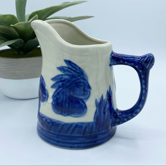 Vintage | Kitchen | Vintage Blue White Indian Teepee Southwest Glazed ...